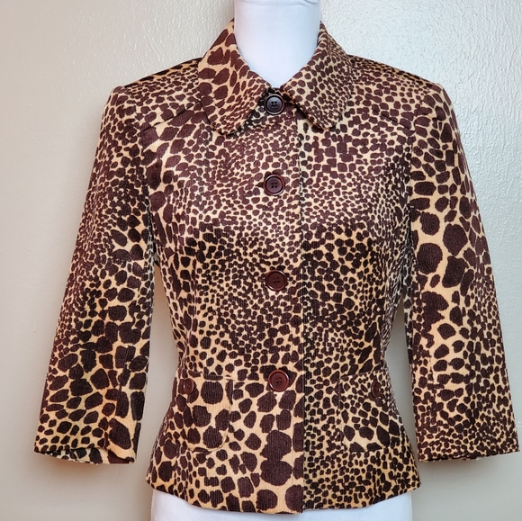 Trina Turk | Jackets & Coats | Trina Turk Leopard Print Jacket | Poshmark